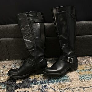 Wearever | Shoes | Womens Black Leather Boots Wearever Jackie 75 M ...